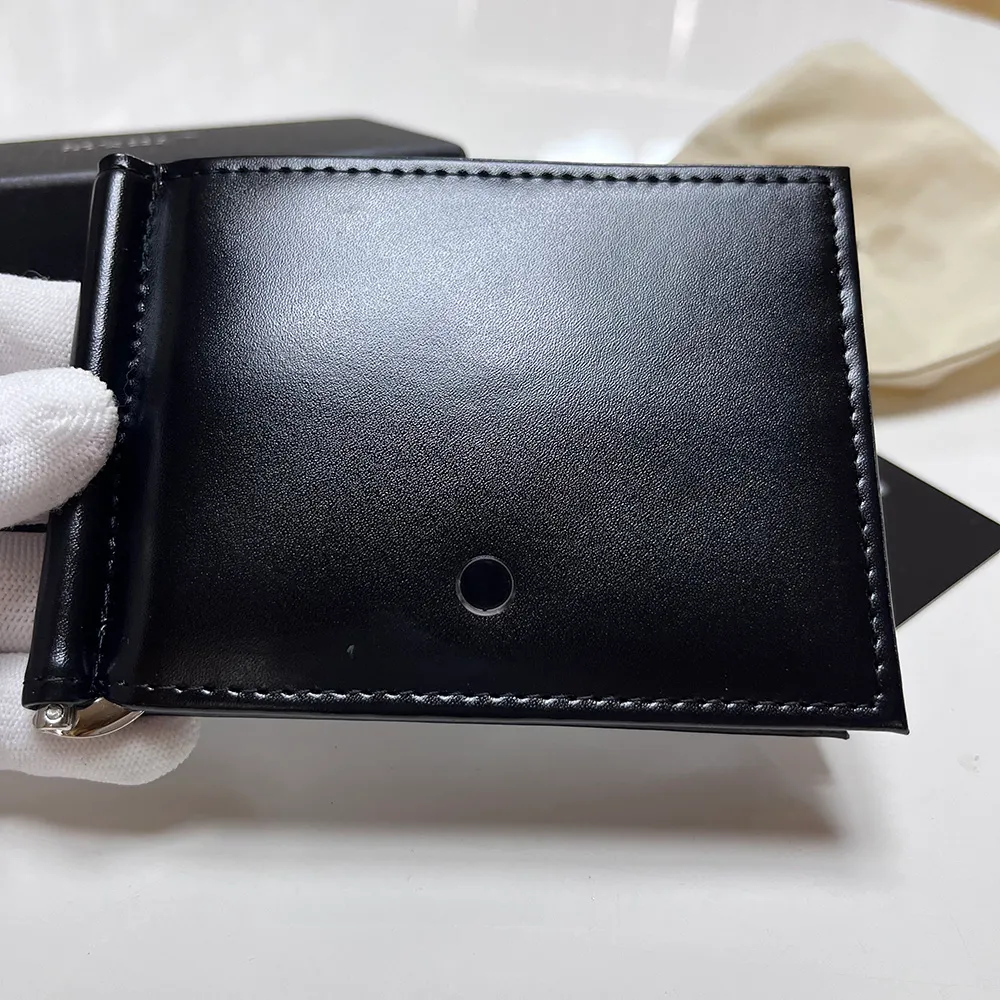 Cartera De Piel Para Hombre Resistente Clip Metálico Para Tarjetas ...