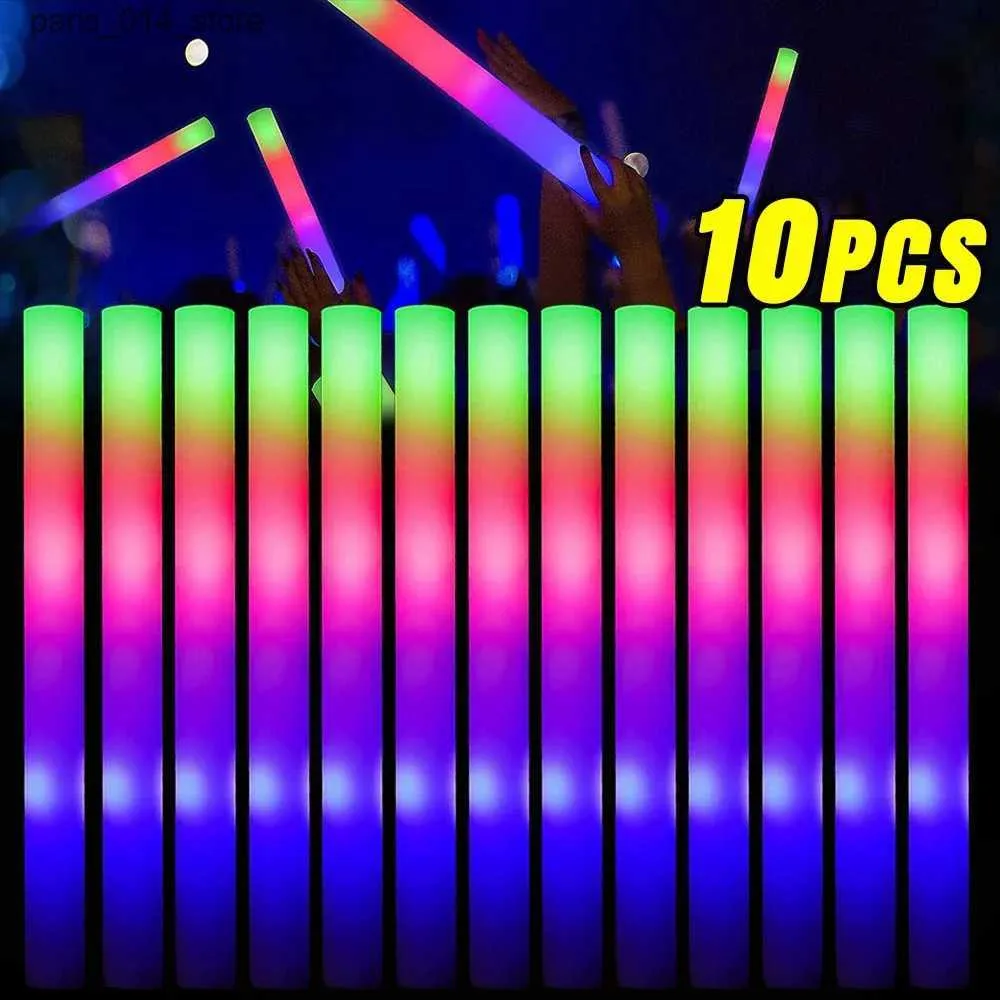 LED RGB Glow Foam Stick Cheer Tube Colorful And Luminous Rave Light ...