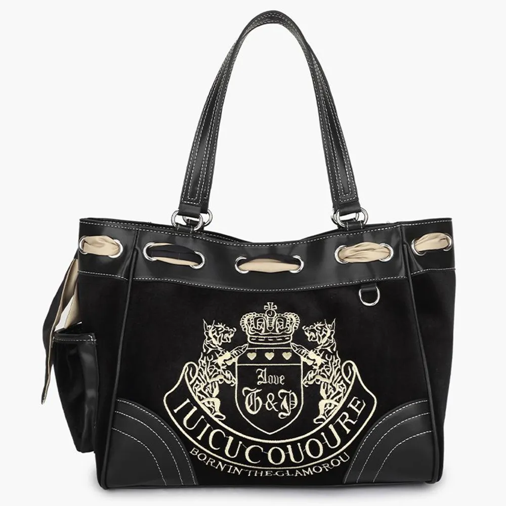 Veet Vintage Y2K Retro Embroidery Shoulder Bag Large Capacity Tote ...