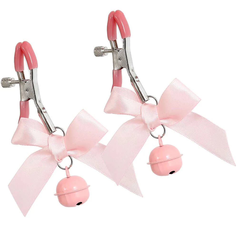 Adjustable Bow Bell Shaped Breast Clip - Sensual Accessory for Women ...