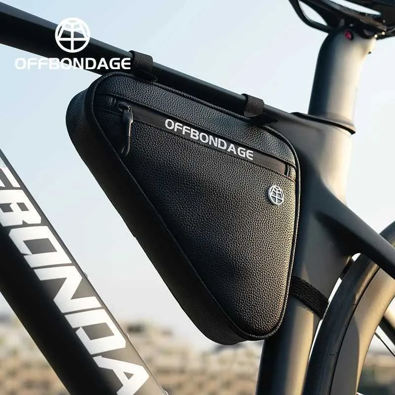 Triangle Bike Bag 1.5L Waterproof Bicycle Front Frame Bag Durable ...