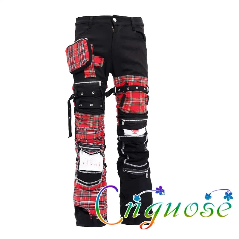 Mens Kill Matt Punk Rock Japanese Regular Jeans Riveted Pants Womens ...
