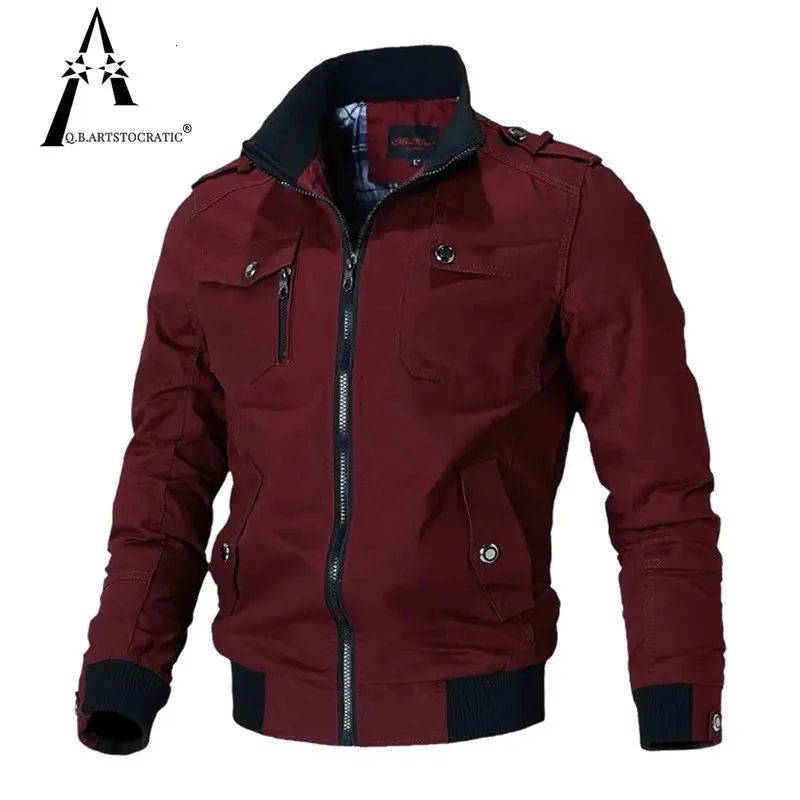Lightweight Pilot Jacket: Spring/Summer Windproof Mens Multi Pocket ...