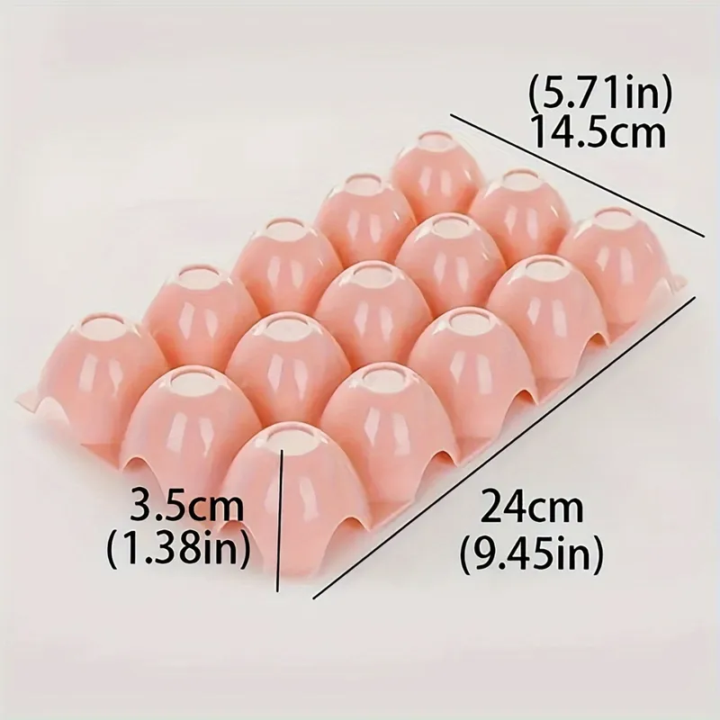 15 Grid Stackable Egg Tray Set With 3 Durable Eggs Organizer For ...