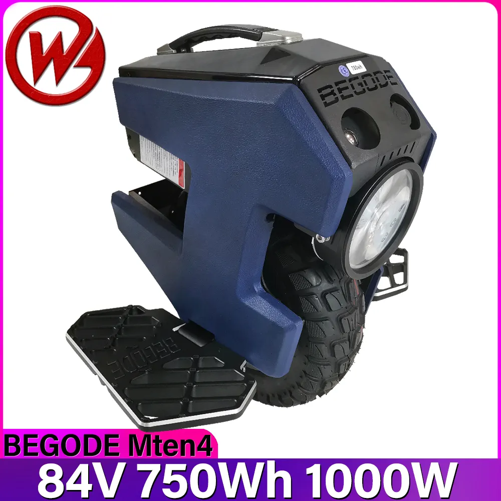 Monowheel Electric Begode Mten4: 84V/750Wh, 1000W, 57km/H, 5000lm, 11 ...