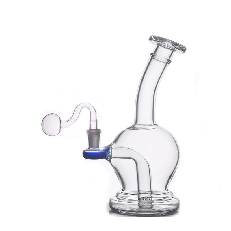 Mini 14mm Female Glass Beaker Bong Tobacco Dry Herb Bong Colorful Cheap ...