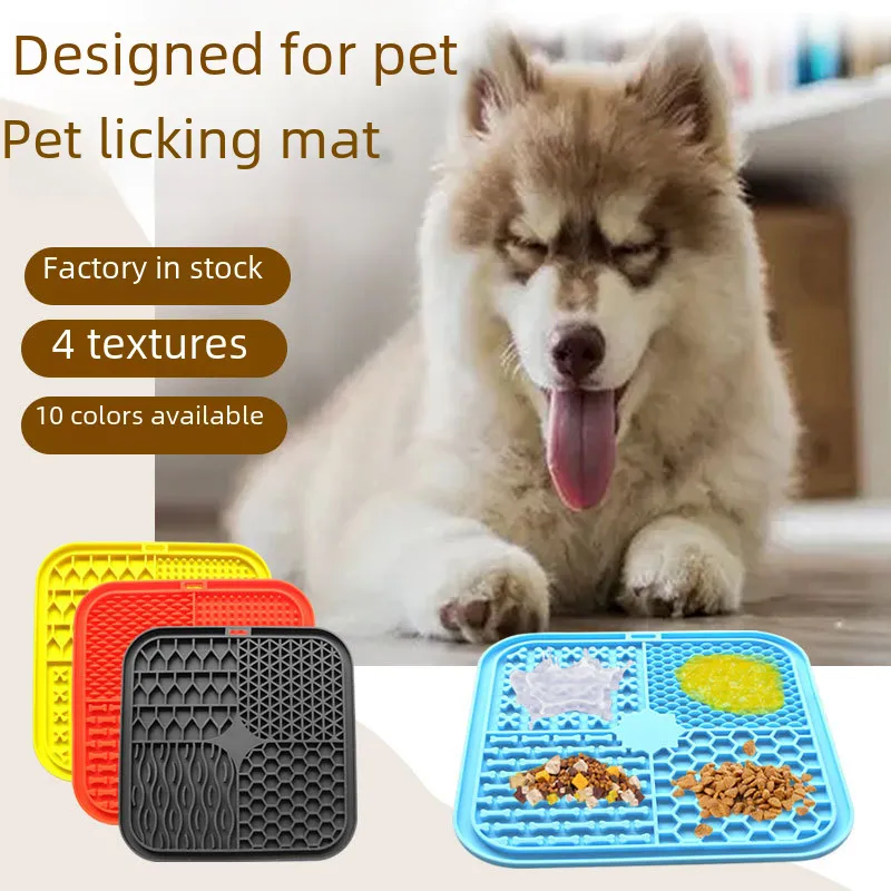 Slow Eating Dog Licking Plate: Premium Silicone Pet Bowl - Reduce ...
