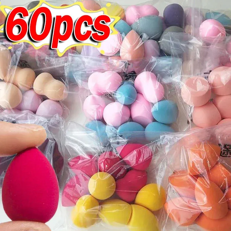 50 Mini Cosmetics Egg Puffs for Foundation, Makeup Powder, and Mixer ...