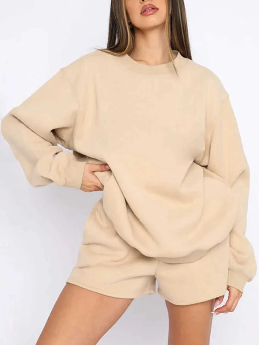 Women's Long Sleeve Zipper Sportswear & Jogging Pants Set - Comfortable ...