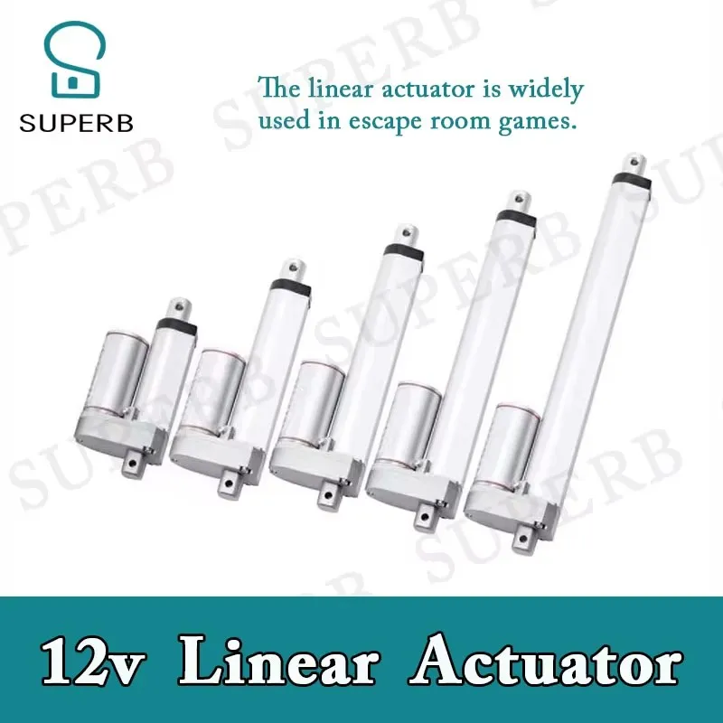 12v Linear Actuator Superb Escape Room Props Electric Linear Actuator 200mm Storke Linear
