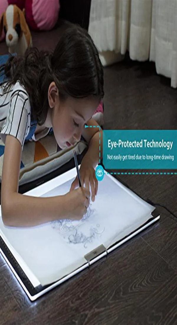 A4 LED Light Box Drawing Tablet - Ultra-Thin USB Powered Graphics Pad ...