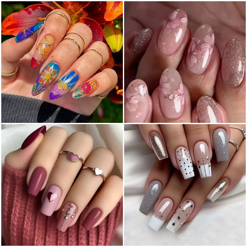 Almond Acrylic Nails French Tip