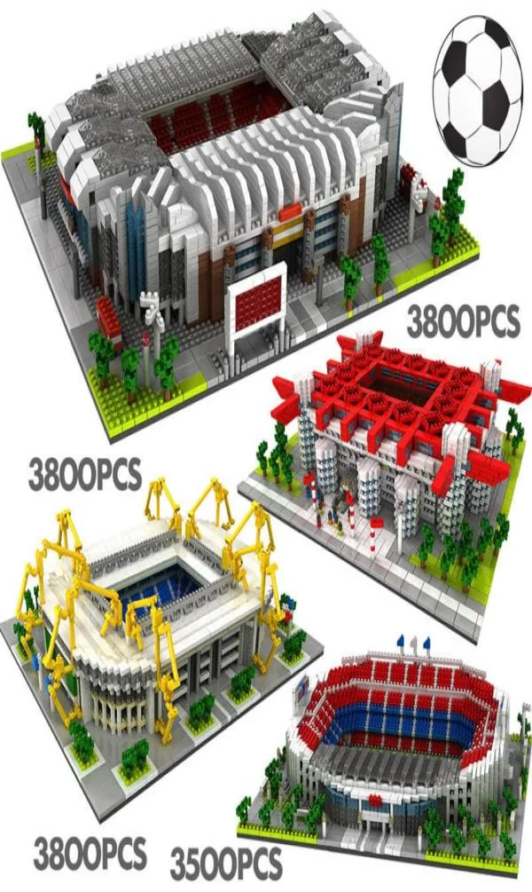 Mini Football Field Architecture Building Blocks Set Includes Soccer ...