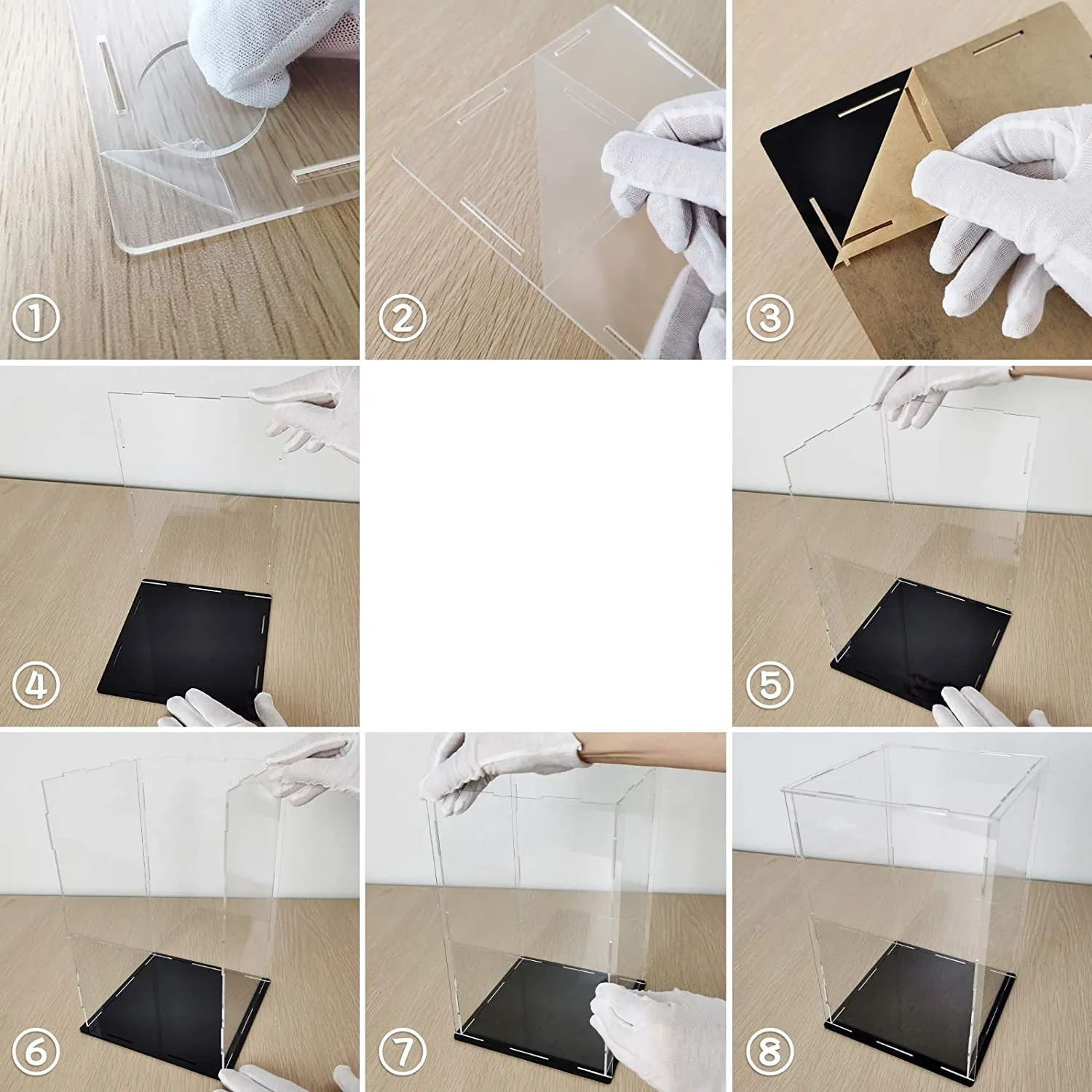Wholesale Clear Acrylic Display Case Countertop Box Organizer Stand ...