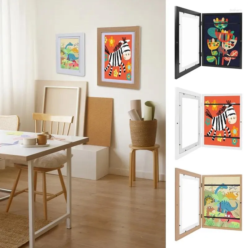 Magnetic Changeable Picture Frame for Kids - Front-Opening, Art Display ...