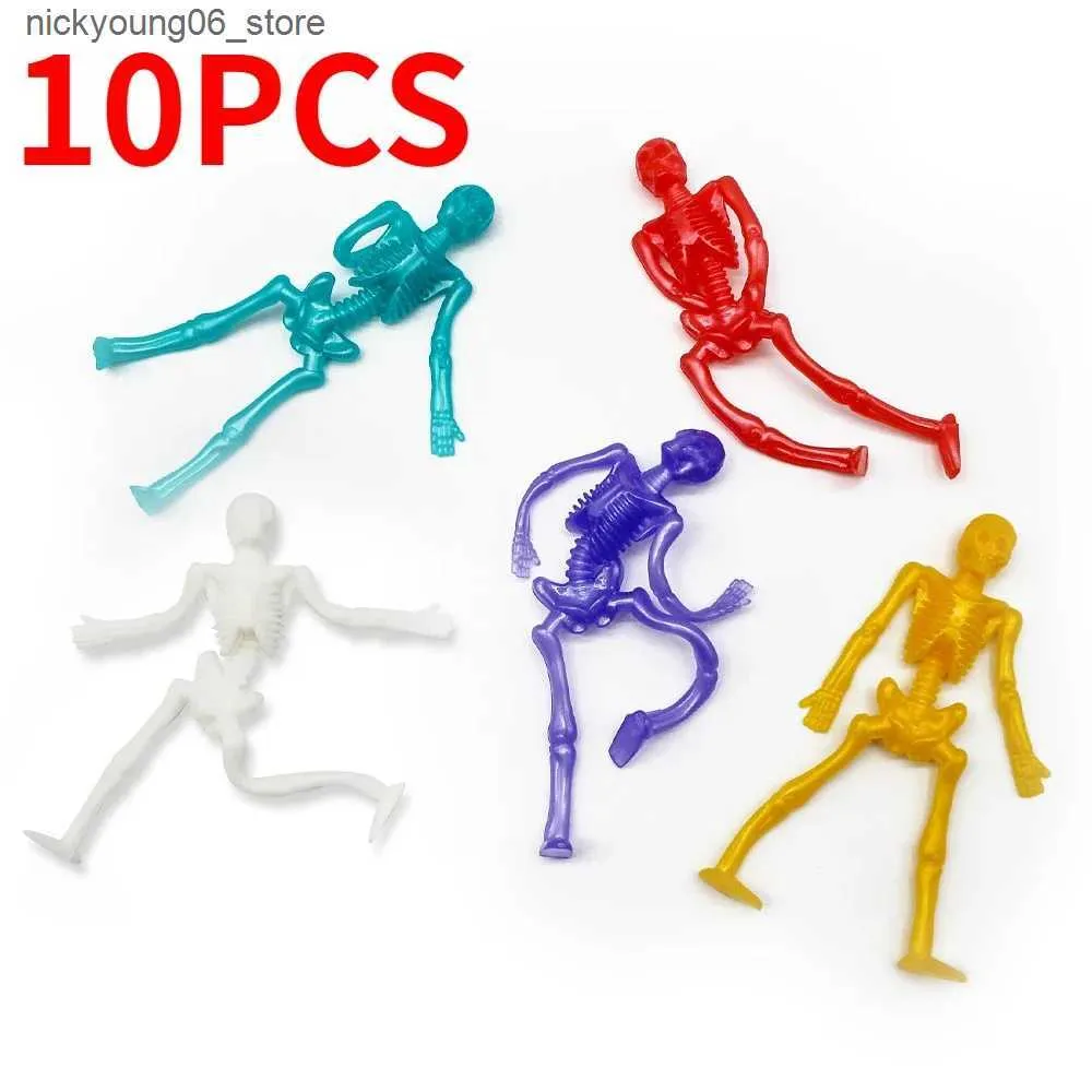 Stretchy Skeleton Toy for Stress Relief - Funny Zombie Head Doll Party ...