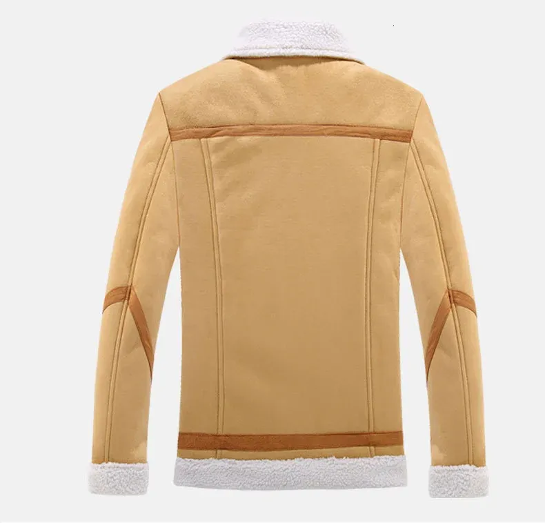 Premium Mens Leather & Fur Coat: Winter Warmth, Solid Style - Shop Now ...