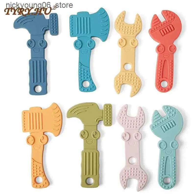 Silicone Teether Toy Hammer Set - Baby Teething Chew Tools, Food Grade ...