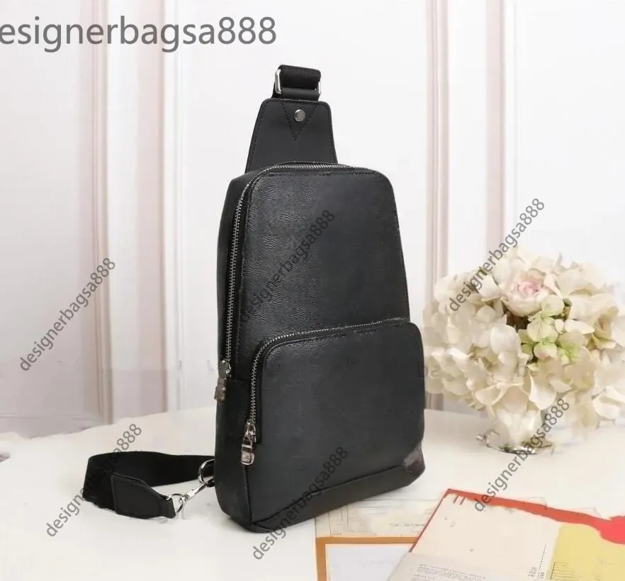 Leather Crossbody Bag For Men, Designer Shoulder Chest Pack, Top ...