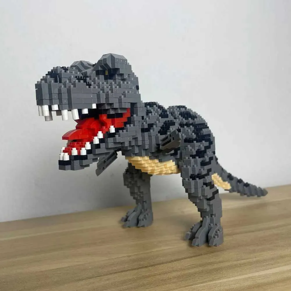 Miniature Dinosaur Dinosaur Building Blocks Set Tyrannosaurus Rex Or ...