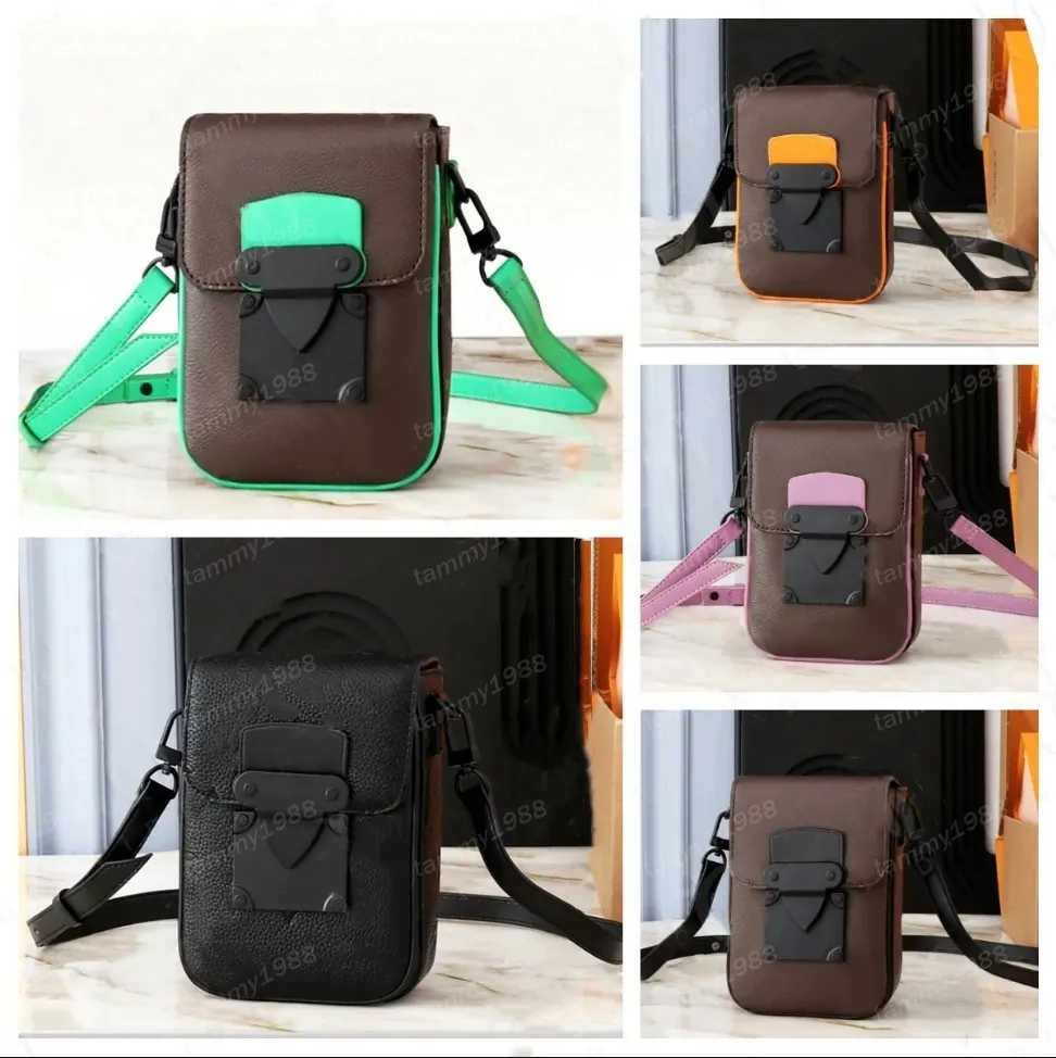 Designer Brown Print Luxury Mini Messenger Bag: Cell Phone Purse for ...