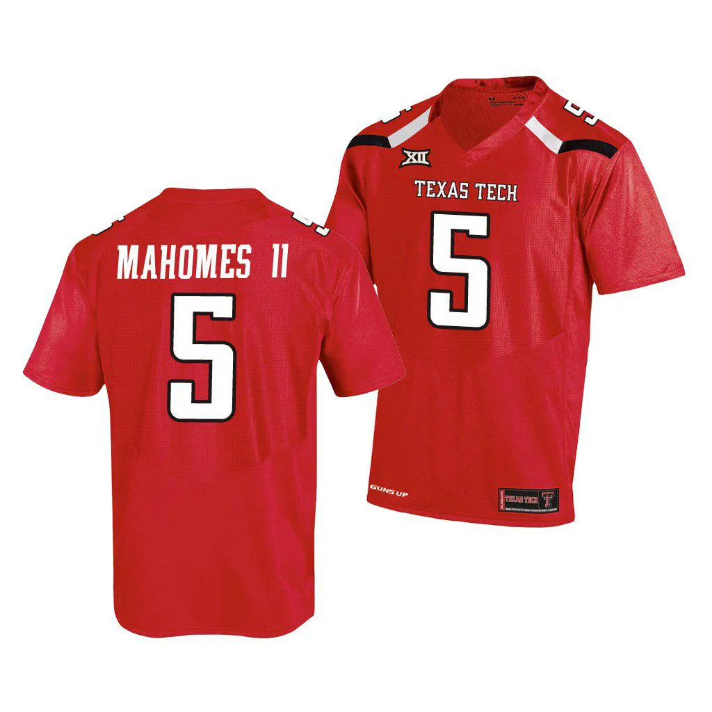 Galvanized Jersey Under Armour Mahomes Jersey Texas Tech Texa Tech ...