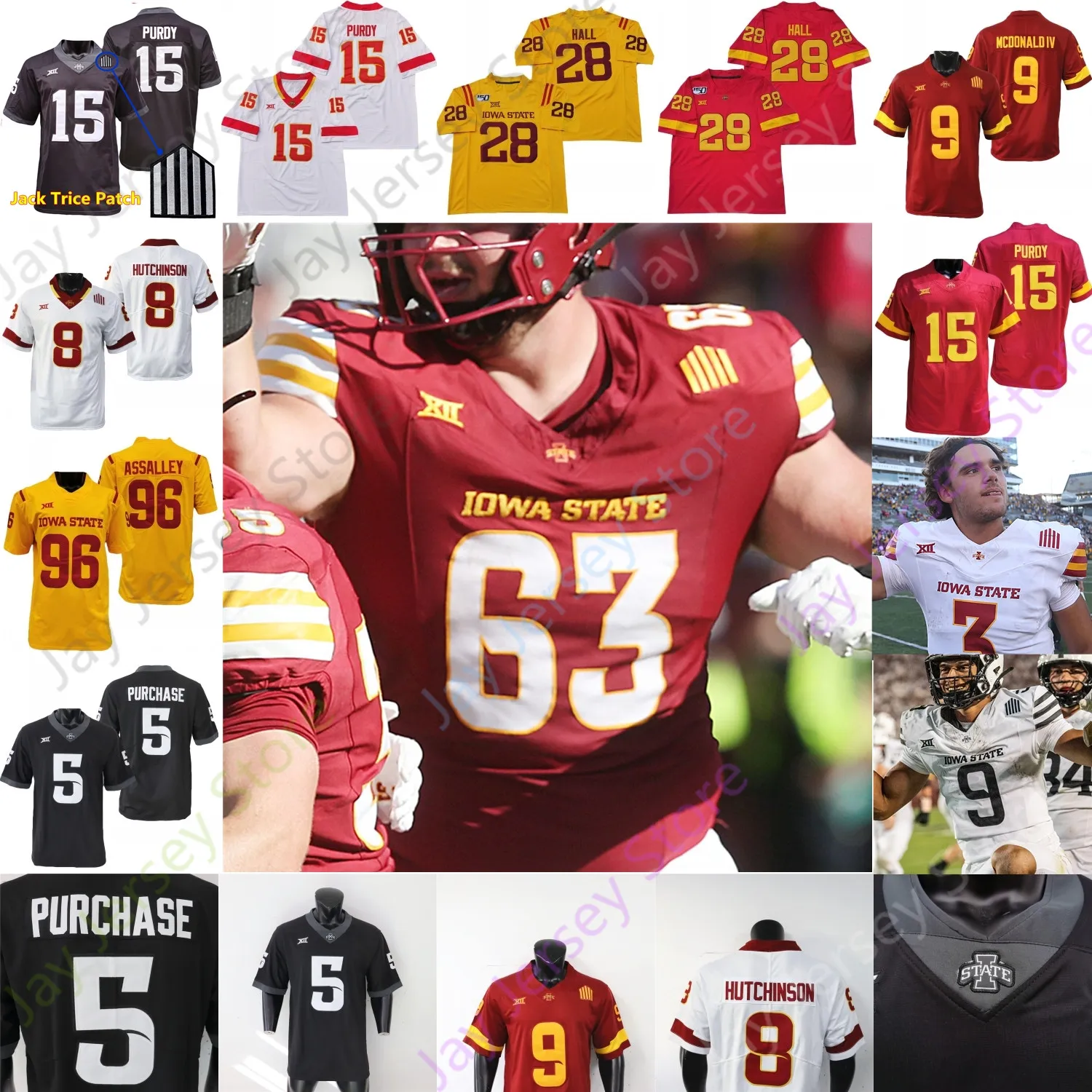 DHgate.com:Iowa State Cyclones Football Jersey College 2024, Purdy ...