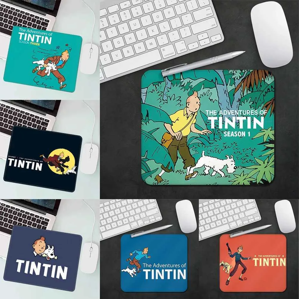 Tintins Gaming Mouse Foot Pads XS Small Desktop Mousepad For PC Gamers ...