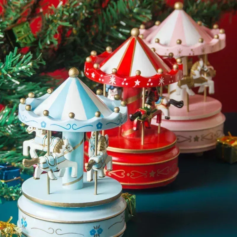 Enchanting Carousel Music Box: Festive Decoration & Gift Idea - Shop ...
