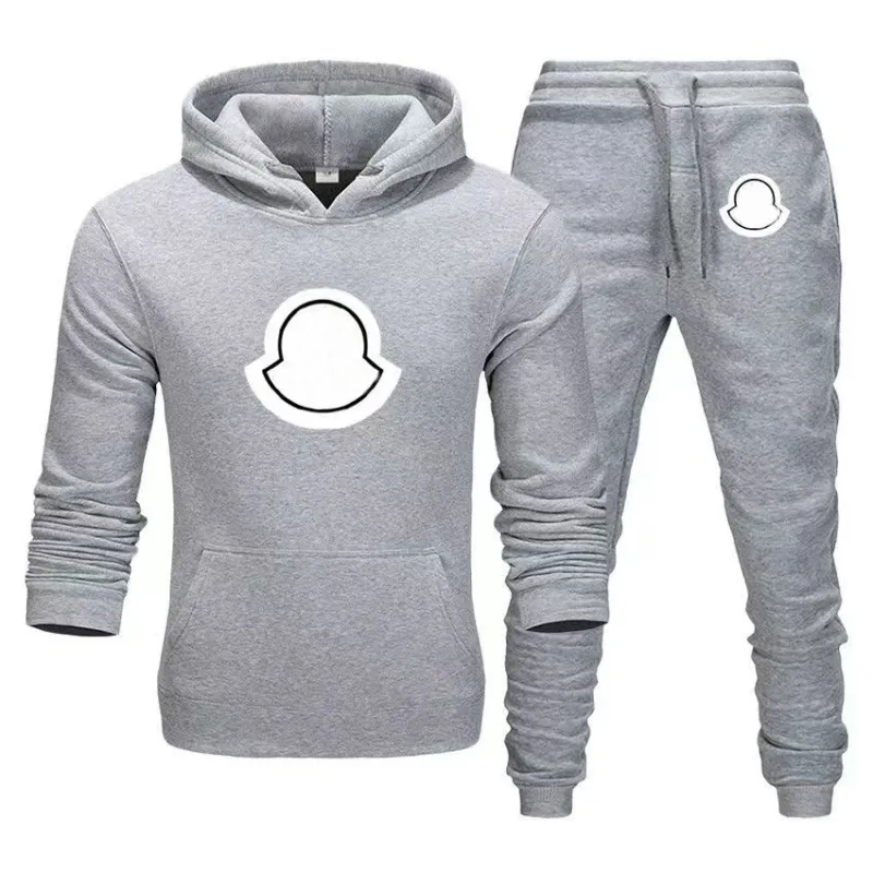 Men's Designer Tracksuit Set: Brand Letter Print Hoodie, Sweatshirt ...