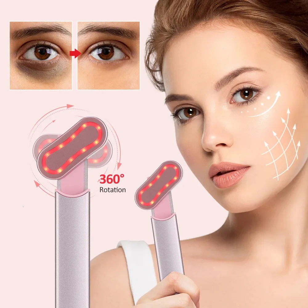 Anti Wrinkle Face Massager Microcurrent Facial Lifting Device With Red ...