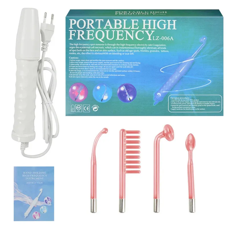 4-in-1 High Frequency Facial Wand - Acne Spot Treatment & Anti-Wrinkle ...