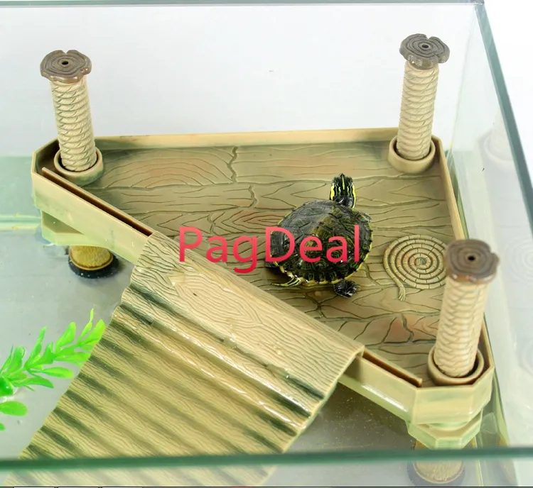 Turtle Basking Rock Platform With Ramp Reptile Floating Pier For ...