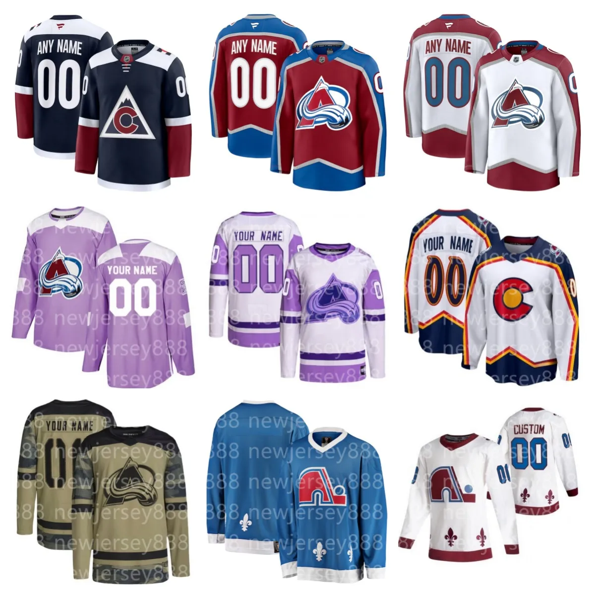DHgate.com:Colorado Reverse Retro Hockey Jersey - Avalanche Nathan ...