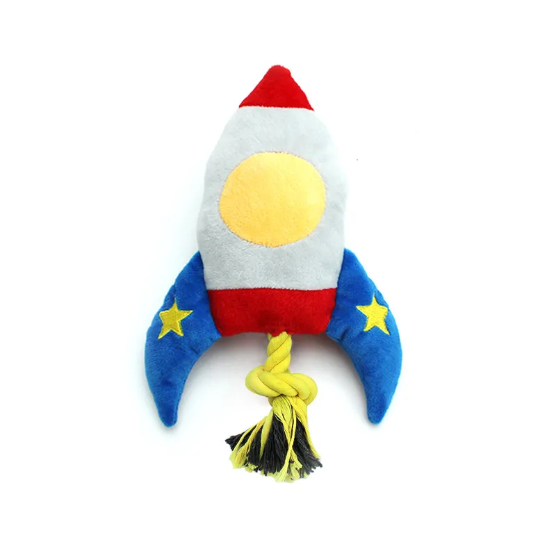Nylon & Plush Rocket Dog Toy - Teething Rope for Small Breeds from ...