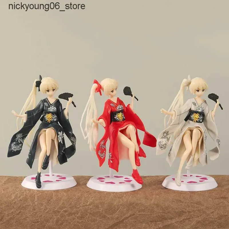 Anime Action Figures 3-Piece Set: Collectible Characters, Room & Car ...