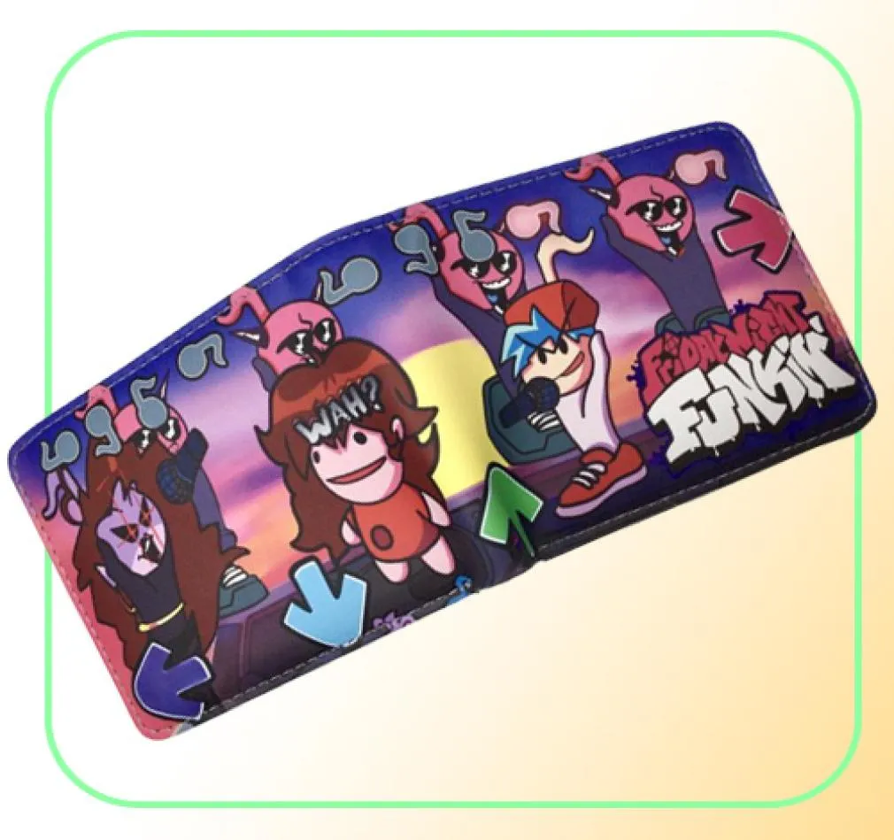 Funkin FNF PU Short Gamestop Nft Wallet With Coin Pocket Holder For ...