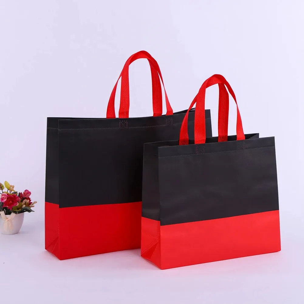 Women Men Reusable Shopping Bag Splice Ecological Reusable Bag Foldable ...