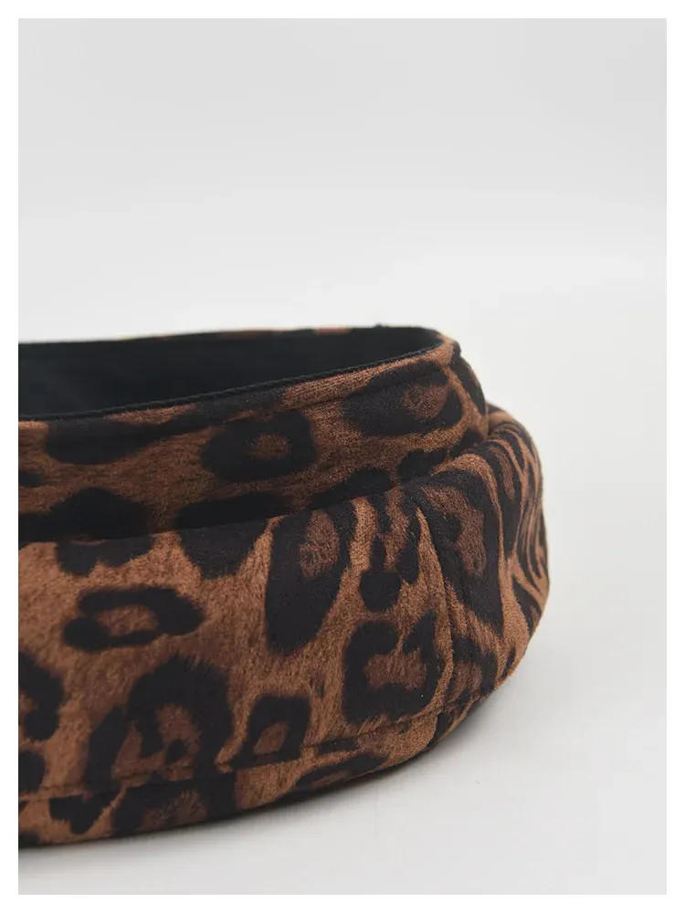 Leopard Print Beret: Women's Fashion Winter Hat, Retro Style. Shop Now ...