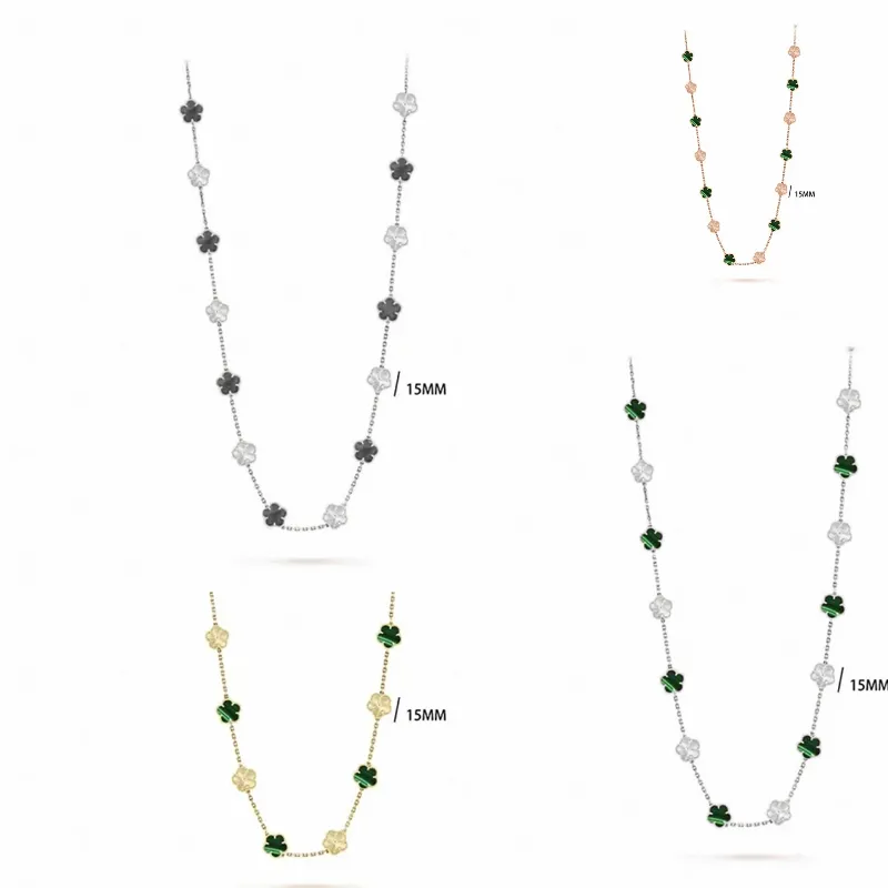 Designer 20 Flower Clover Leaf Pendant Necklace 925... From Jinjushop ...