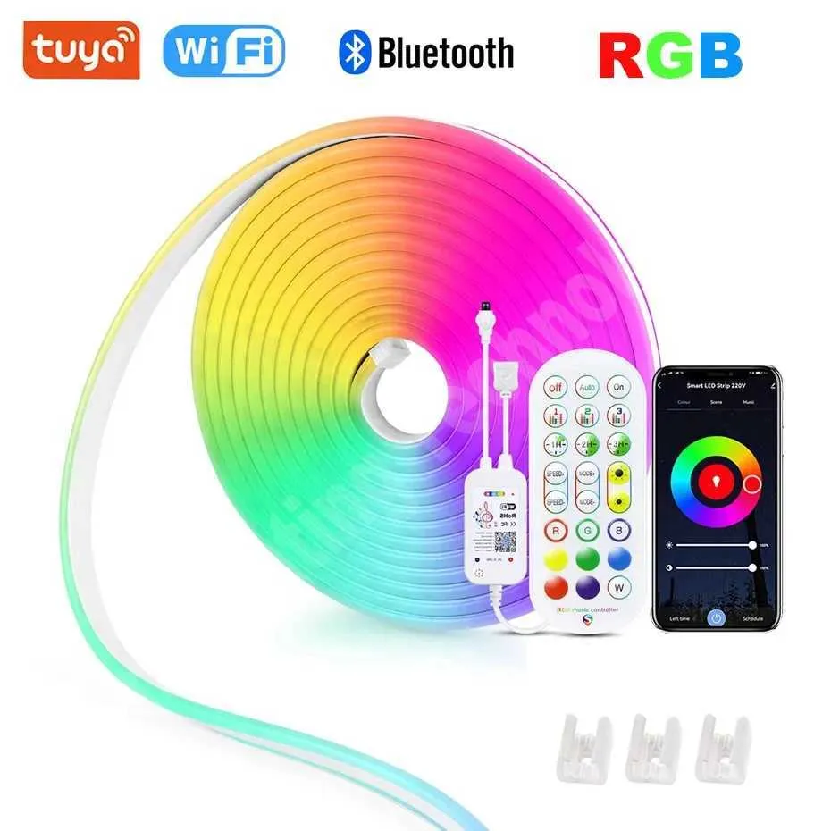 12V RGB LED Neon Light Strip 1M 10M Tuya Smart... From Honey_fruit ...