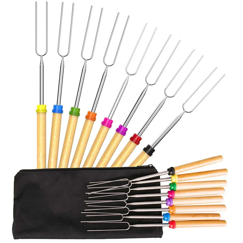 Marshmallow Roasting Measuring Stick Kit For Fire Pit Long 32 Inch ...