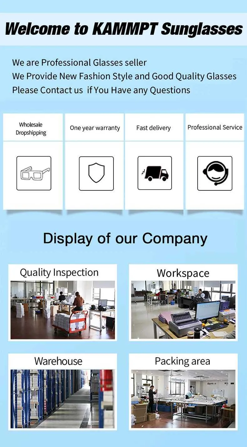 KAMMPT Small Cat Eye Sunglasses for Men with PC Frame and Mixed Color ...