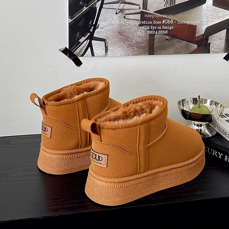 Tasman Snow Sheepskin Boots Thick Soled Fur Slippers Women Classic ...