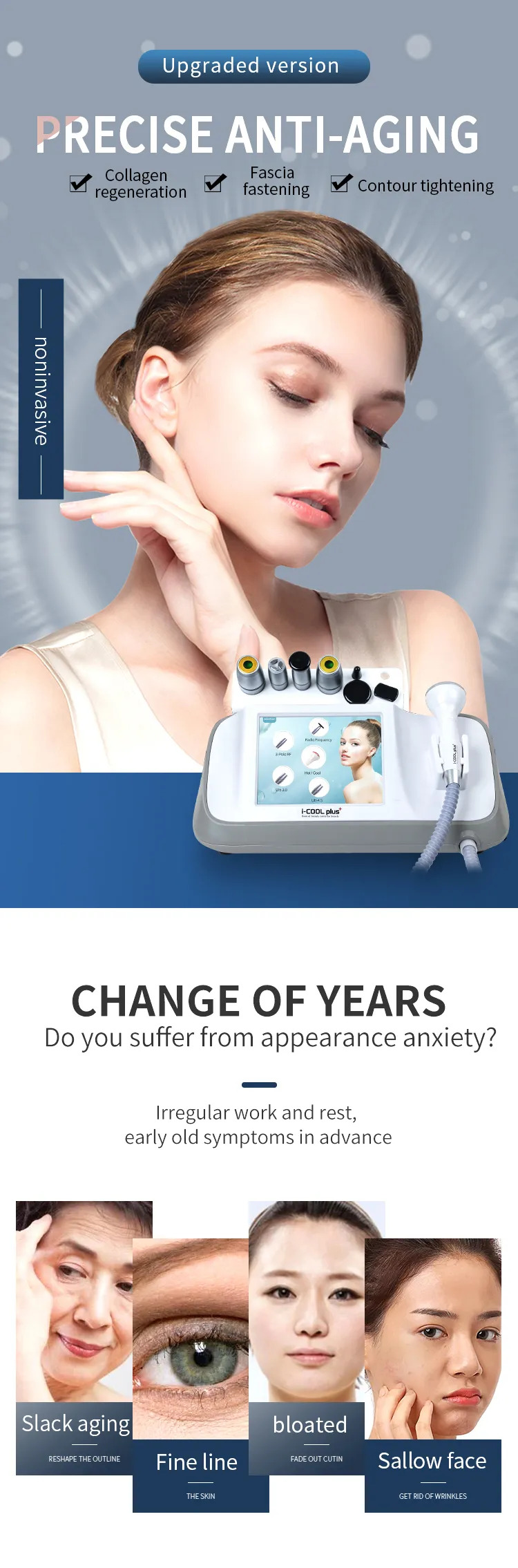 Professional RF Precise Anti-Aging Facial Heat Lifting Tightening Eye ...