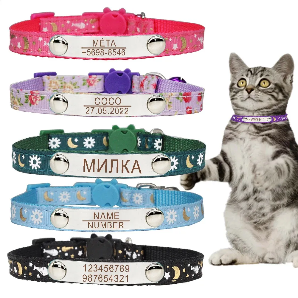 DHgate.com:Personalized Cat Collar with Engraved Nameplate - Adjustable ...