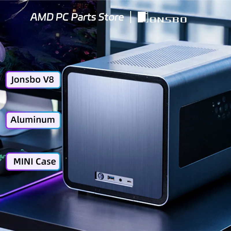Jonsbo V8 MINI ITX Case: Aluminum Alloy, Pull-out Chassis, SFX PSU ...