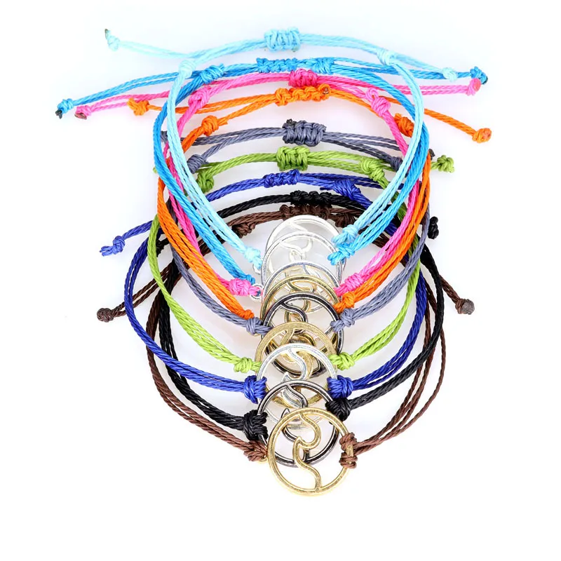 Waterproof Ankle Bracelet, Beach Bracelets For Women: Woven Wax Thread ...