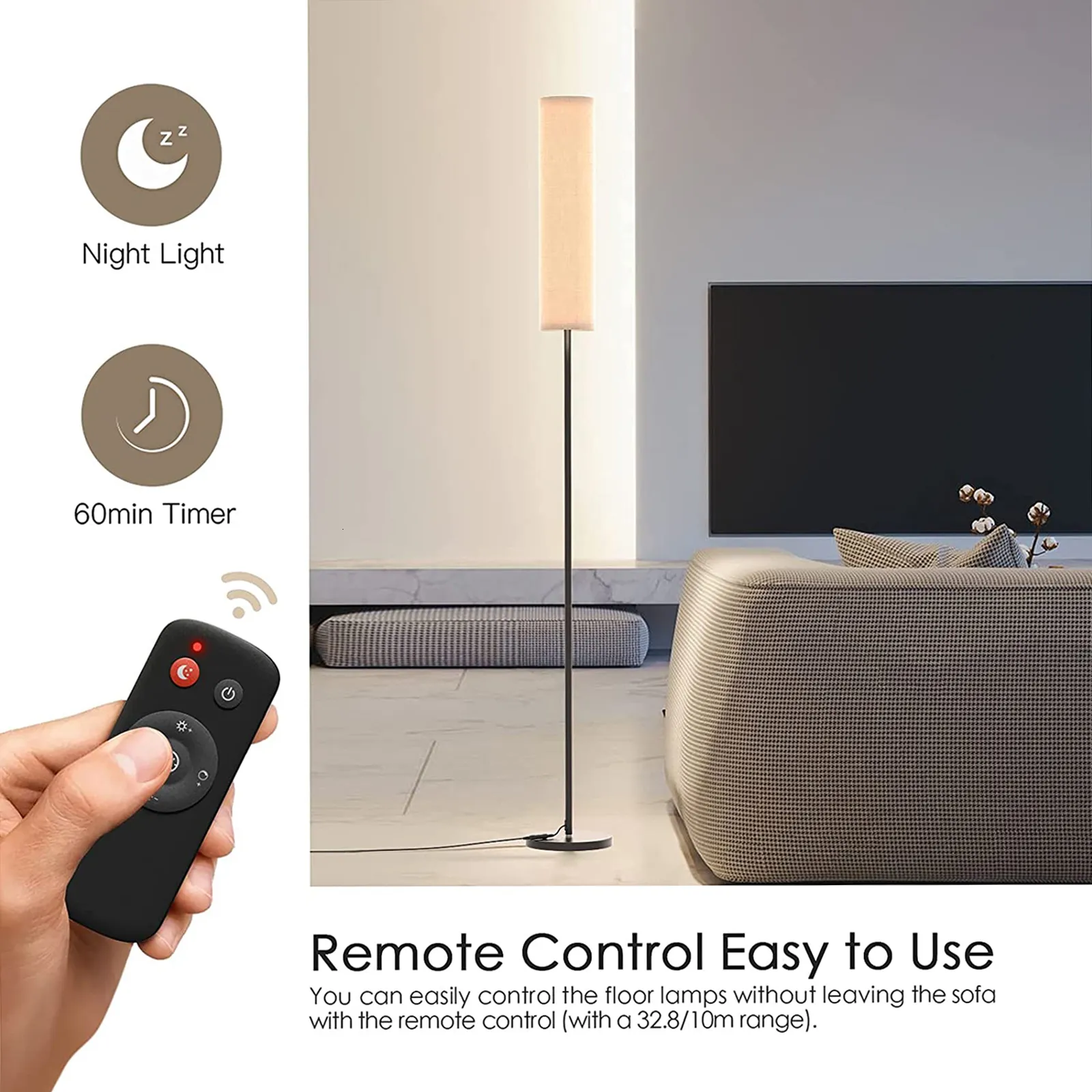 126 LED Magnetic Remote Control Smart Lamp - 800 Lumens, 2800K-7000K ...