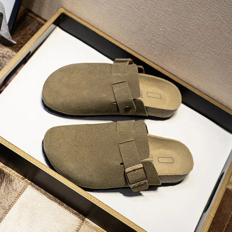 Designer Genuine Leather Platform Birks Sandals With Buckle For Men And ...